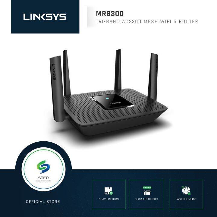 STEQ Linksys MR8300 Mesh WiFi Router, AC2200, MU-MIMO | Lazada PH