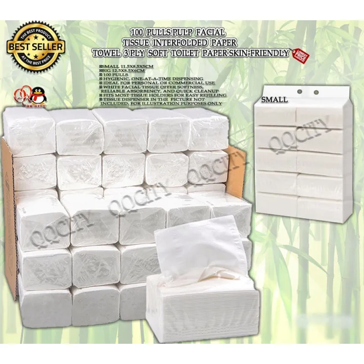 Inter-Folded Pop-up Tissue Pulls Toilet Paper Facial Tissues Disposable ...