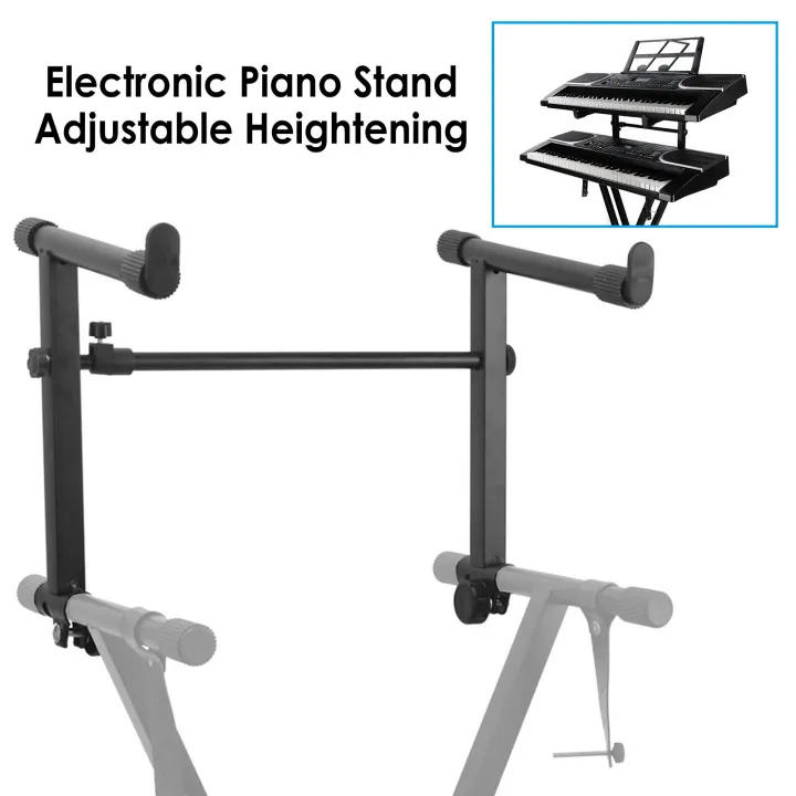 Double Heightened Electronic Piano Stand Bracket Universal Riser Second ...