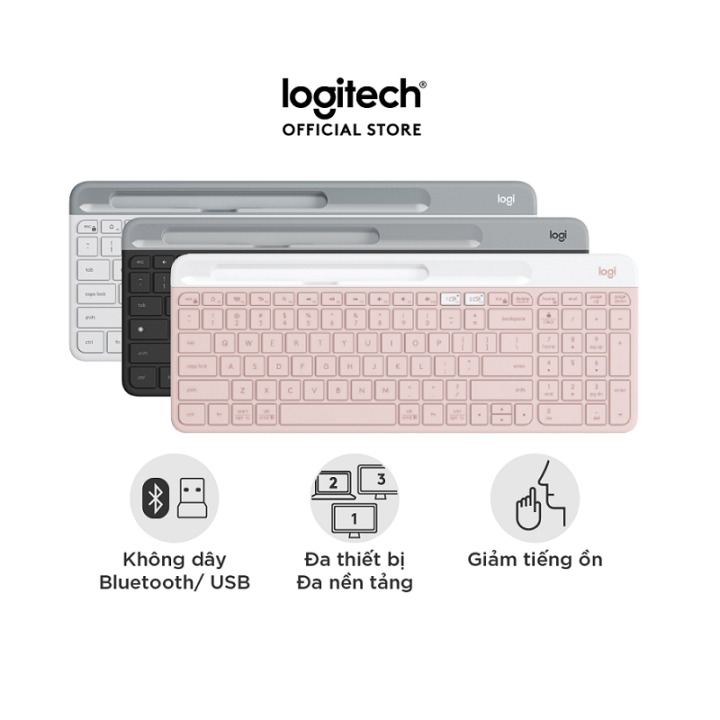 [Chính hãng] Bàn phím mỏng không dây đa thiết bị Logitech K580 (K580 Slim Multi-Device Wireless ...