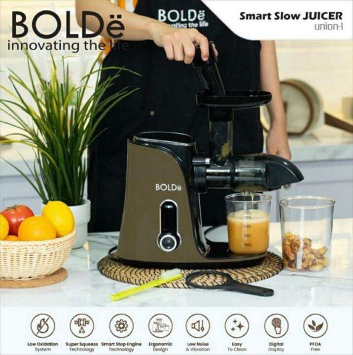 BOLDe Smart Slow Juicer Electric - Pengekstrak Sari Buah Listrik UNION ...