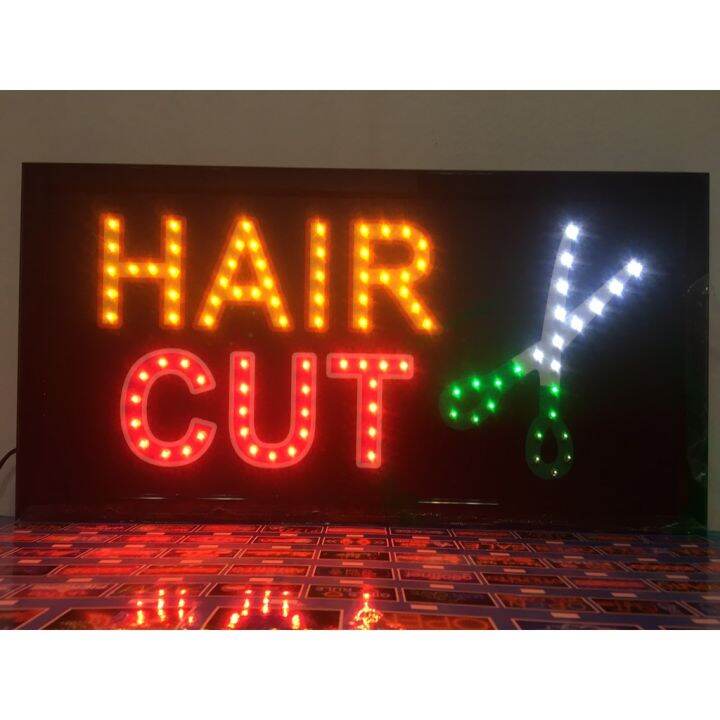MTMcosmetic ป้ายไฟ LED ป้ายไฟ LED HAIR CUT ป้ายไฟกล่อง หลอดไฟLED ...