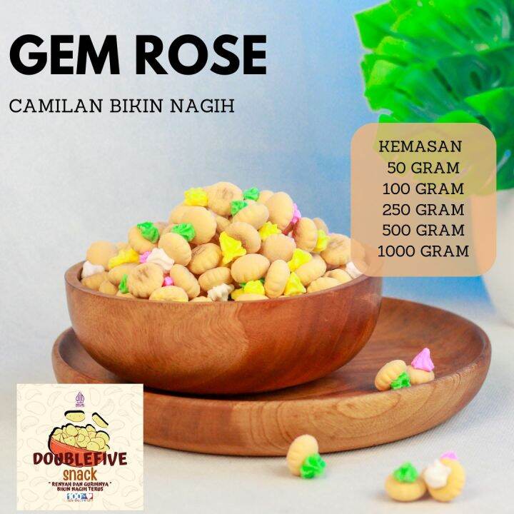 Kue Kancing isi 500 gram / biskuit gem rose murah meriah / kue mahkota ...