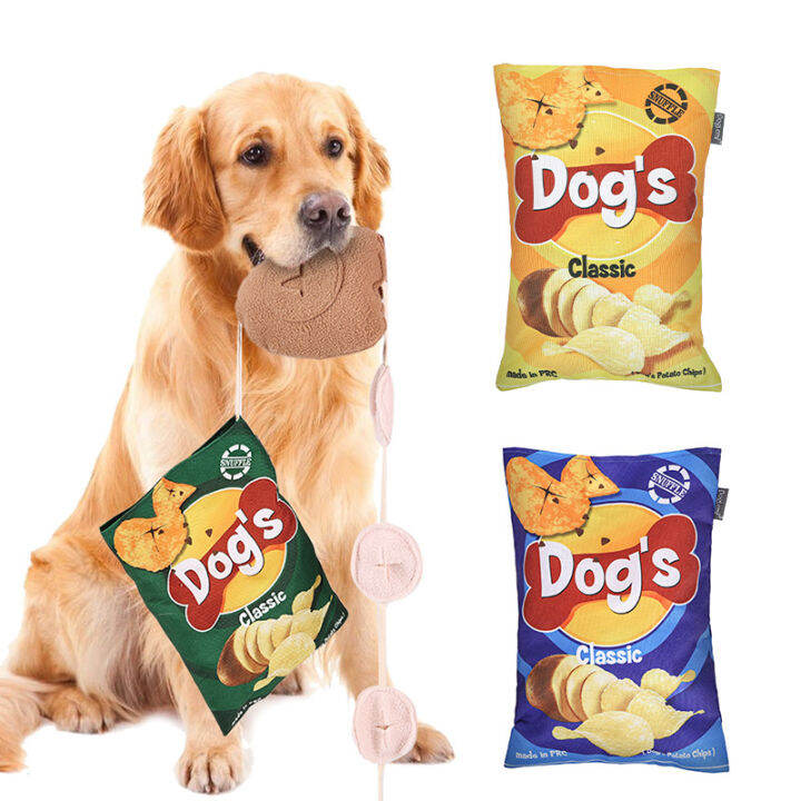 zhongku Dog Sniffing Toy Creative Potato Chips Hidden Food Puppy ...