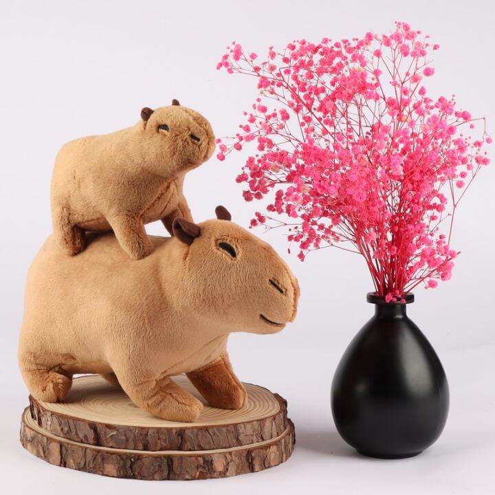 18/30cm Fluffy Capybara Plush Toys Kawaii Simulation Capybara Stuffed ...