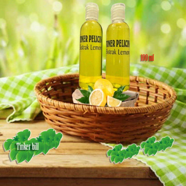 [100 ML BESAR] TONER PELICIN WAJAH EKSTRAK LEMON 100 ML | Lazada Indonesia