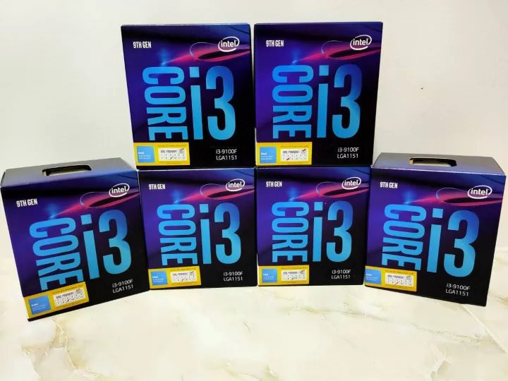 CPU INTEL CORE I3 - 9100F LGA 1151/ซีพียู อินเทล CPU INTEL i3-9100F LGA1151/INTEL CPU I3-9100F 3 ...