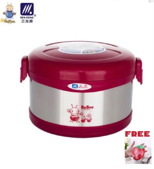 [READY STOCK] Bubee J950EB Vacuum Lunch Box 950ml FOC 1 Dishcolth | Lazada