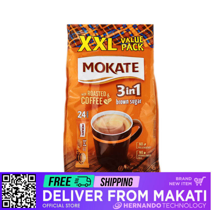 Mokate 3-in-1 Brown Sugar w/ Roasted Coffee XXL (24 sachets) | Lazada PH