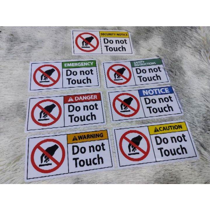 Do Not Touch Pvc Signboard | Lazada PH