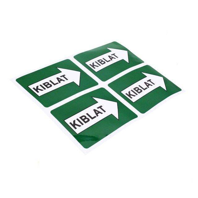 Stiker Arah Kiblat / Surau - Qiblat Sticker Kiblat Arrow Sign | Lazada