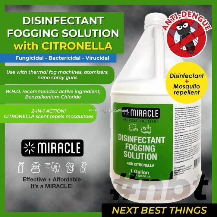 Disinfectant Fogging Solution / Fog (Citronella) - 1 Gallon | Lazada PH