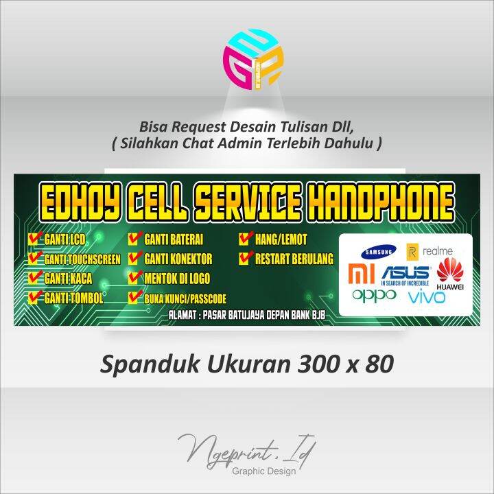 Spanduk Konter 300 x 80 custom | Lazada Indonesia