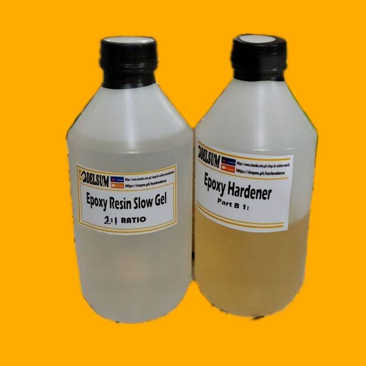 Epoxy Resin Part A&B 2:1 Ratio (500ml x 250ml) | Lazada PH