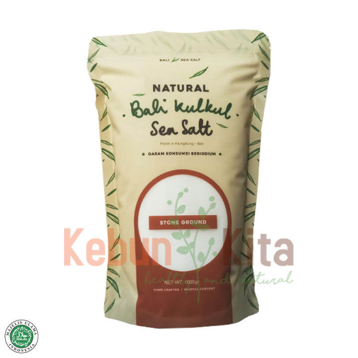 Natural Bali Kulkul Stone Ground Sea Salt 1 kg ( Garam Laut Halus ...