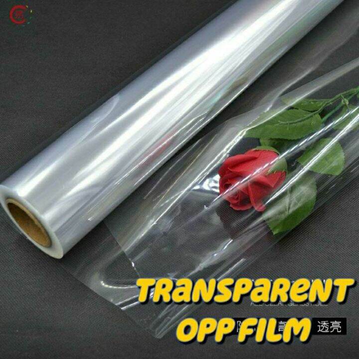 1 roll 50m Transparent OPP Film Plastic Wrapper Flower Bouquet Wrapping ...