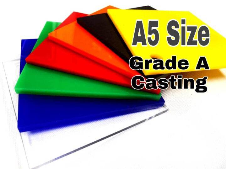 Colour Acrylic Sheet A5 Size | Lazada