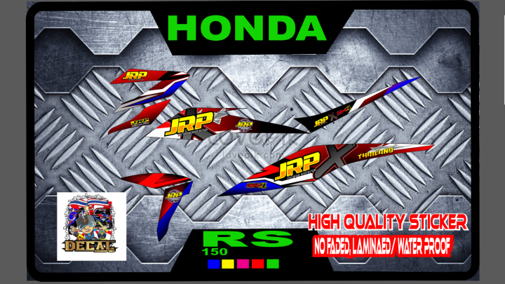 HONDA RS 150 STICKER DECALS, JRP, 023 | Lazada PH
