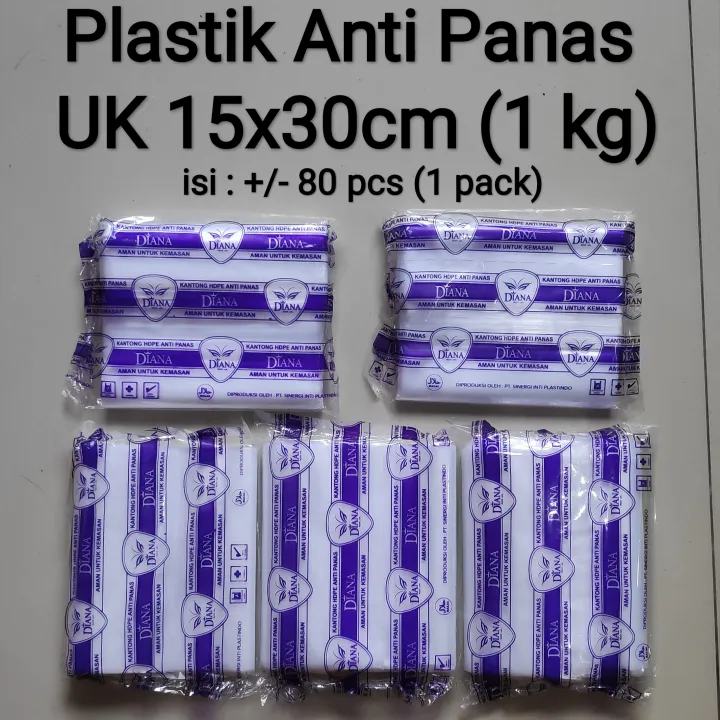 Plastik Anti panas uk 15x30 / Uk 1 kg (isi 5 bks), plastik tahan panas ...