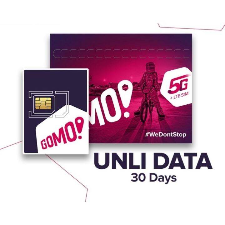 GLOBE Gomo Sim W/ UNLI DATA 30 Days (LEGIT) Powered by GLOBE Telecom ...