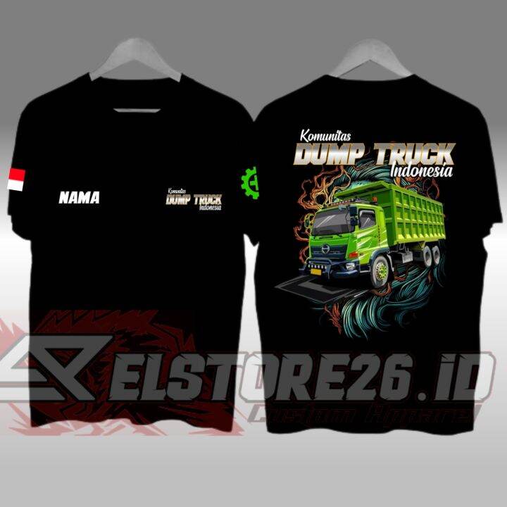 Tshirt Premium Kaos Distro DRIVER DUMP TRUCK | bisa Tambah nama atau ...