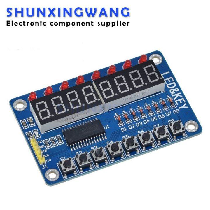 ☃☃♝ Tm1638 Module Key Display New 8 Bit Digital Led Tube 8 Bit Th 