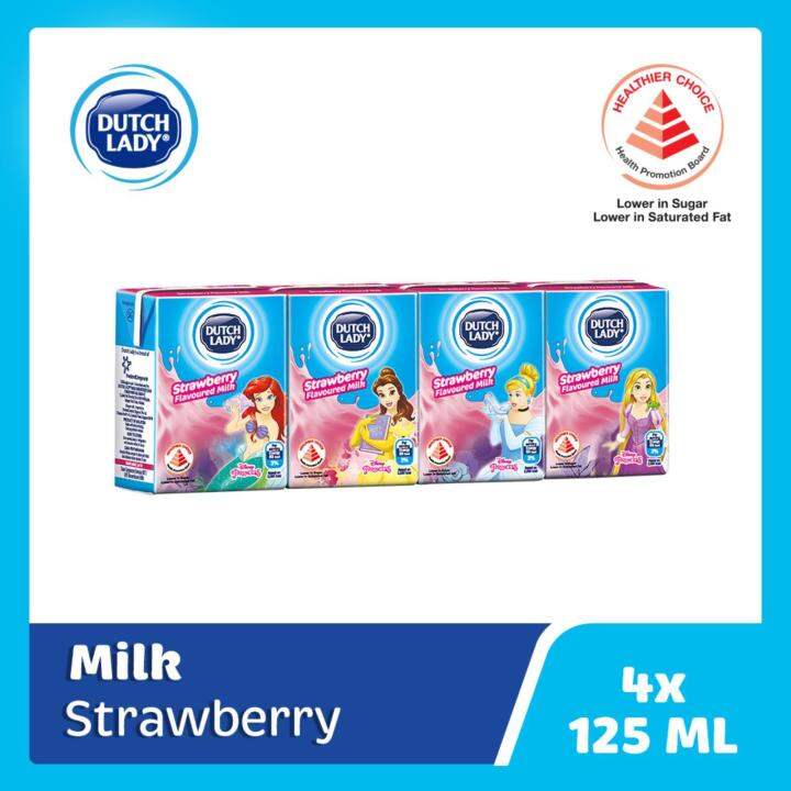 Dutch Lady Disney Princess 125ML Milky Strawberry UHT Milk - Case ...