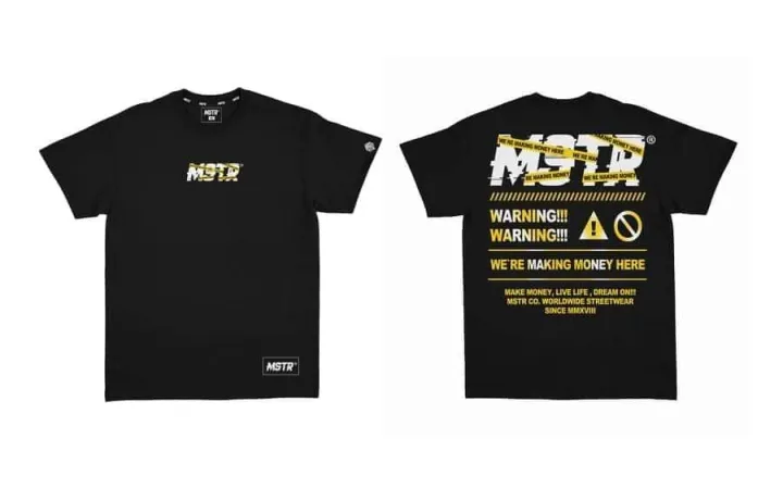 MSTR Co.- Caution (B&Y Edition) t shirt for men oversized original ...