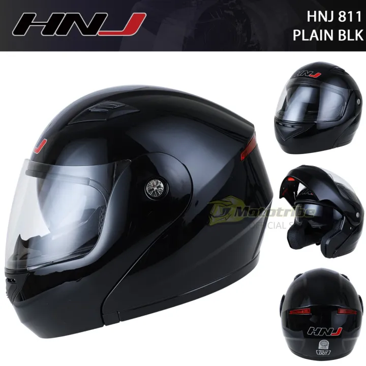 HNJ 811 Motorcycle Helmet Modular Dual Visor Full Face Mototribe HNJ ...