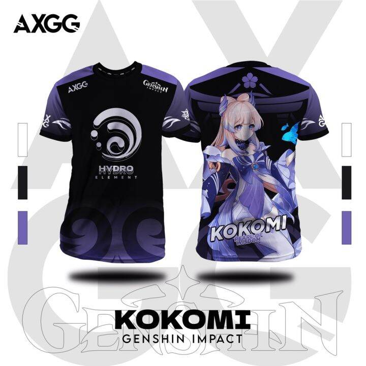 2022 AXGG " Genshin Impact Elements - Kokomi " Gaming T-shirt | Lazada PH