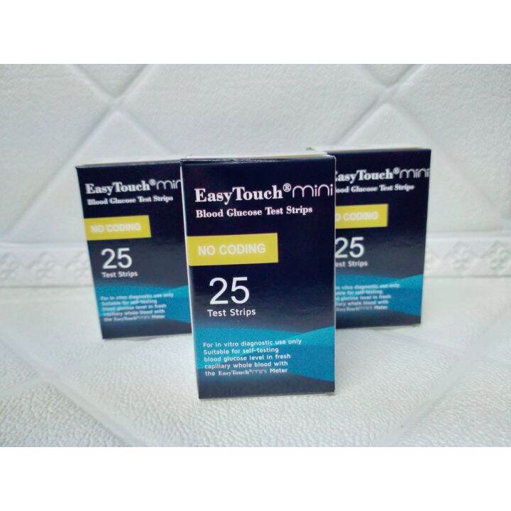 COD Blood Glucose test strips 25 (EasyTouch Mini) (Per Box) | Lazada PH