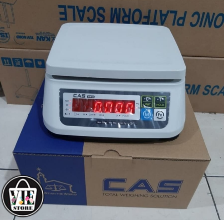 Timbangan CAS SW- II Plus USB PORT 30kg | Lazada Indonesia