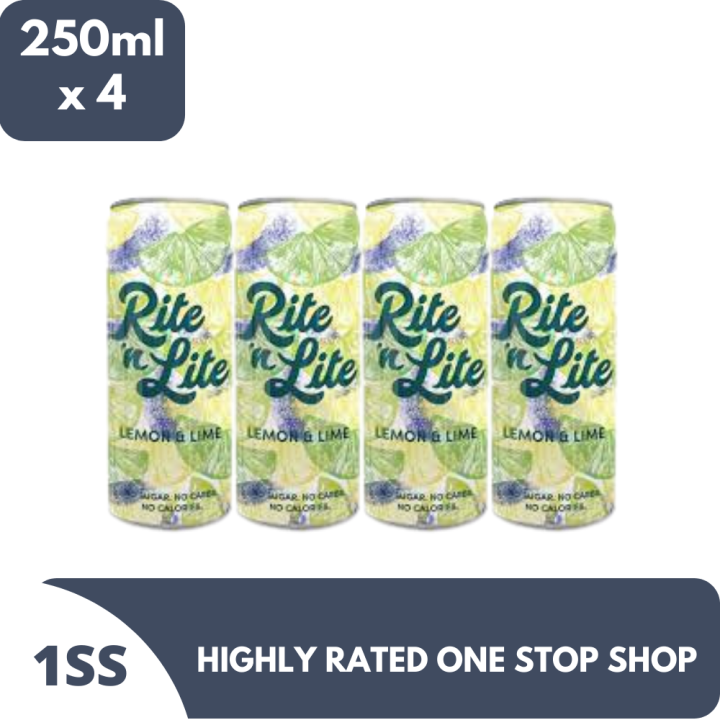 Rite 'n Lite, Lemon Lime 250ml x 4 | Lazada PH