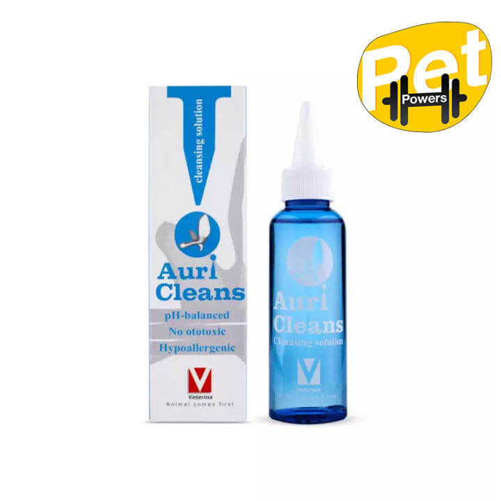 Auri Cleans เช็ดหู ล้างหู ขจัดสิ่งสกปรก กลิ่นเหม็น เชื้อโรค สูตรอ่อนโยน สำหรับ สุนัข-แมว ขนาด ...