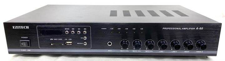 EZITECH A60 PA AMPLIFIER WITH USB/BLUETOOTH (60W 100V) | Lazada