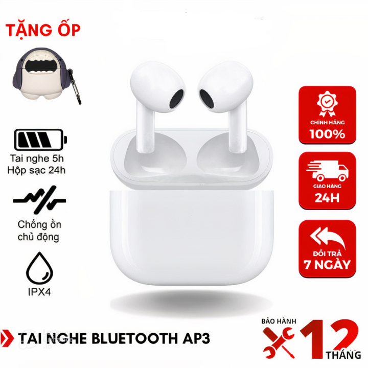 Tai Nghe Bluetooth Thế Hệ 3 Pro Cao Cấp 1:1 Không Dây Tích Hợp Micro ...