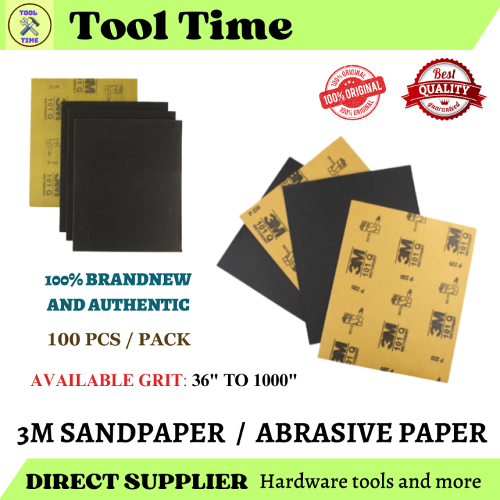 3M SANDPAPER GRIT (WET OR DRY) LIHA 100PCS. | Lazada PH