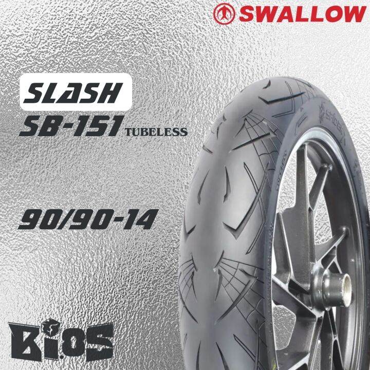SWALLOW SPIDER X SB-166 BAN TUBELESS RING 14 UKURAN 80/90-14 & 90/90-14 ...