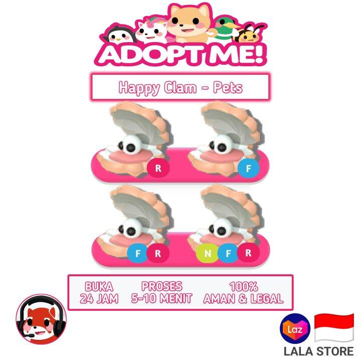 Adopt Me - Happy Clam - Roblox | Lazada Indonesia