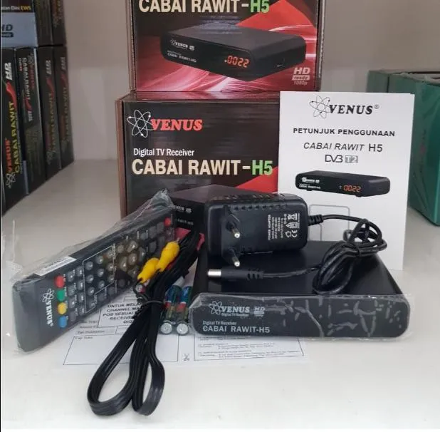Set Top Box TV Digital DVB T2 Venus Cabe Rawit HD H5/ set top box WELHOME dvb T2 01 | Lazada ...
