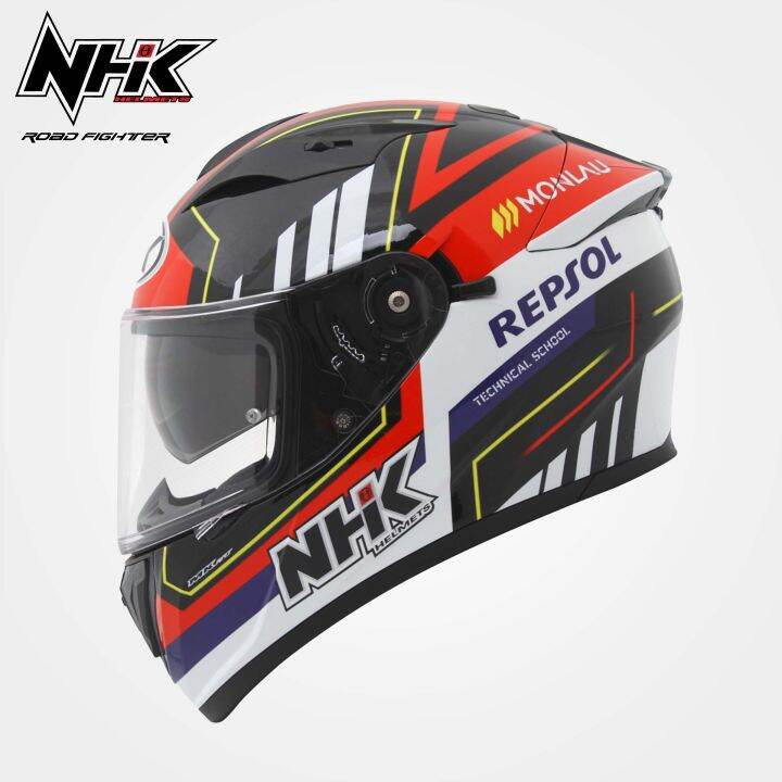 NHK Helmet GP-Prime Repsol Monlau Full Face Dual Visor | NHK Helmets ...
