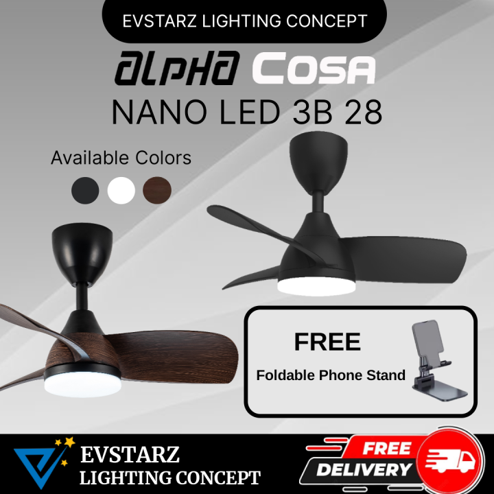 Alpha Cosa Nano LED 3B 28 inches DC Remote Ceiling Fan | Lazada