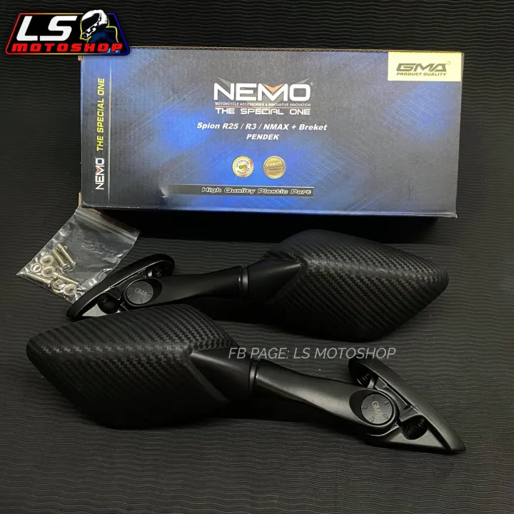 LS Original Nemo Universal Side Mirror Nmax 2020 2021, Old Nmax, Aerox ...