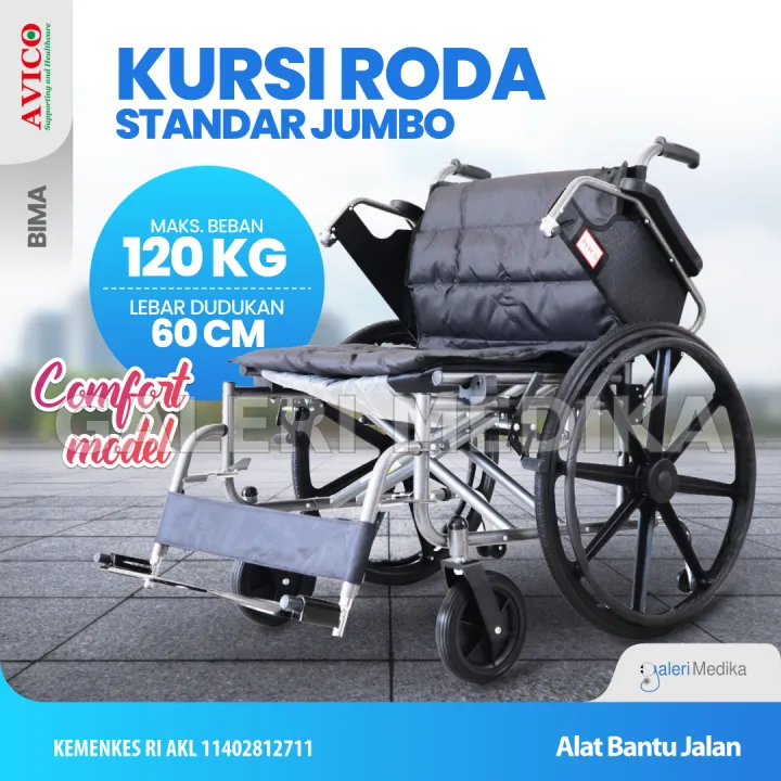 Kursi Roda Jumbo - Avico Bima Kursi Roda Standard | Lazada Indonesia