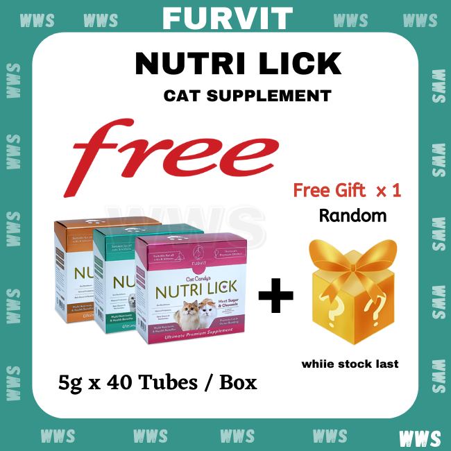 FREE GIFT - Furvit Cat Candy's Nutri Lick Supplement Tubes / Daily ...