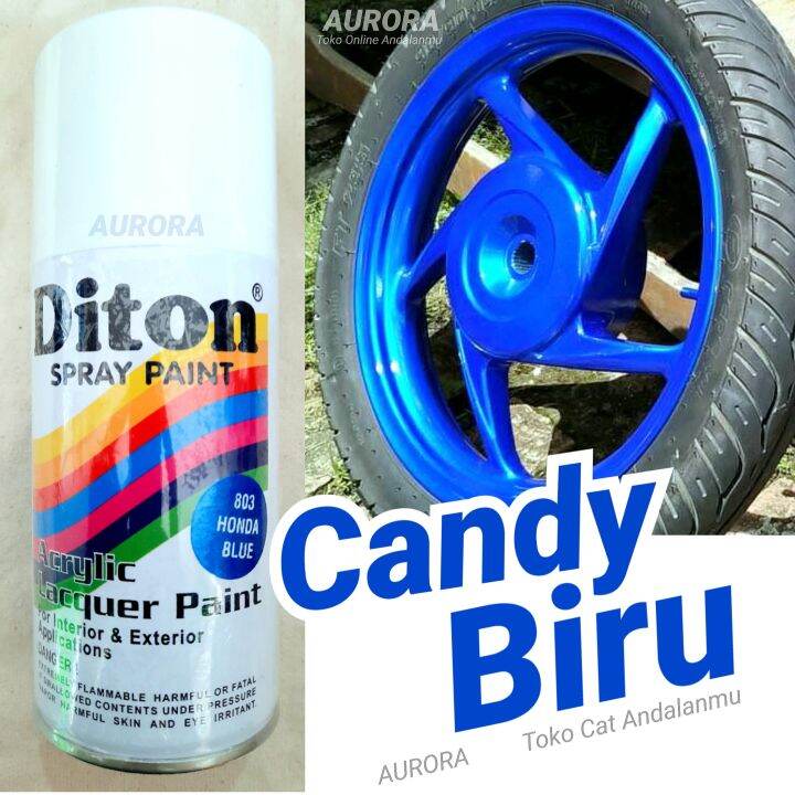 Diton Candy Tone Blue Biru Candytone Transparan Candi Cendi Cendy ...