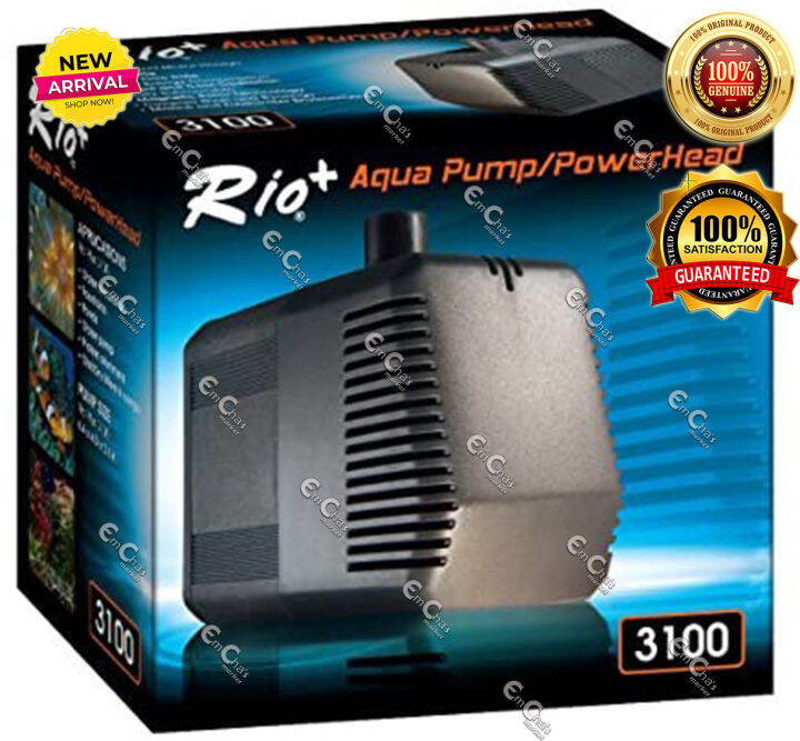 Rio 3100 Plus Water Pump 75w Powerhead for 300-500 Gals(pwh)(pnd)(300gl)(400gl)(500gl)Aquarium ...