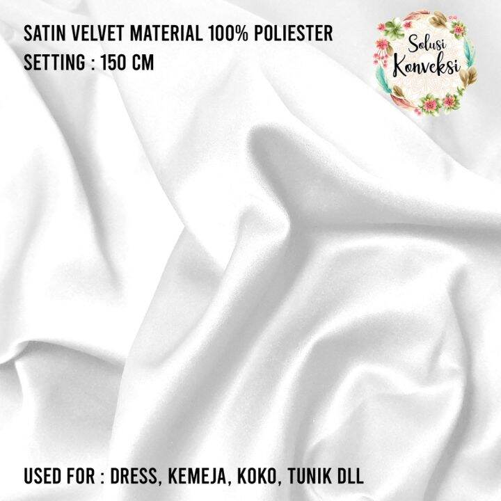 Kain Sublime Kain Bahan Printing kain bahan untuk di print Warna PUTIH ...