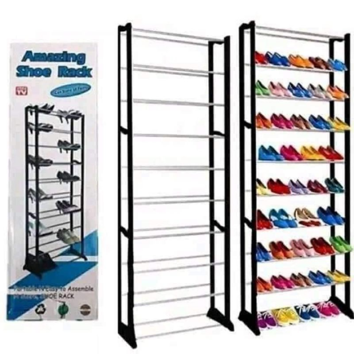 Amazing Shoe Rack (Black/White) | Lazada PH