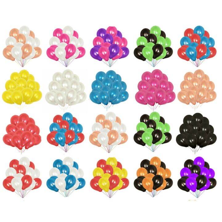 Party Things 2COLOR COMBI METALLIC BALLOON SET Birthday Wedding Event ...